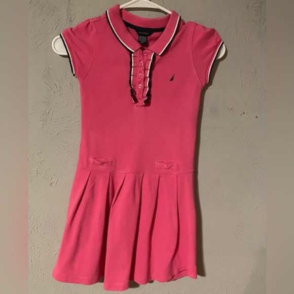 Nautica | Dresses | Toddler6xpink Girlsnautica 3button Placard Polo ...